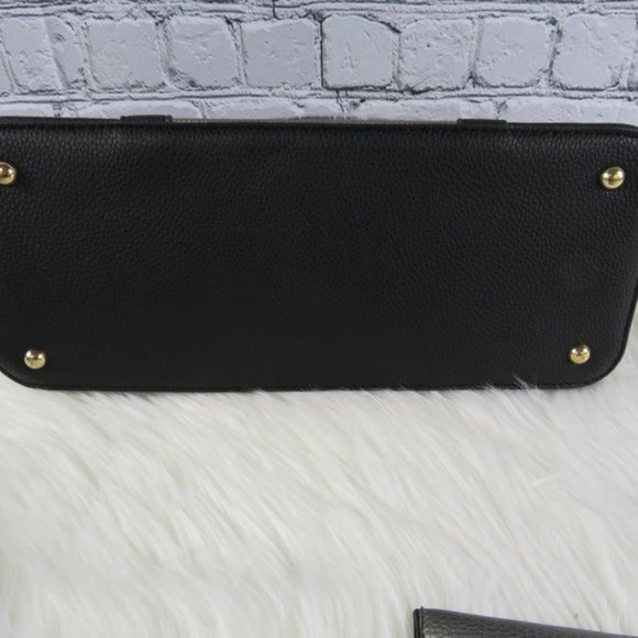 Dasein | Bags | Womens Black Gold Color Block Purse Set | Poshmark